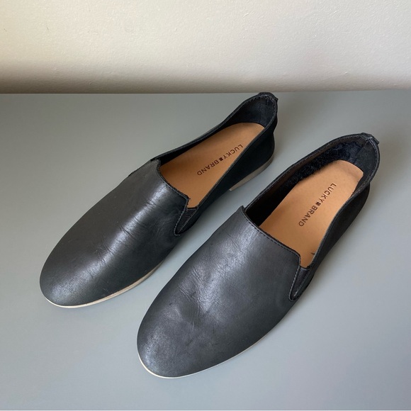 Lucky Brand | Shoes | Lucky Brand Charsa Loafers Flats Leather Slip On ...
